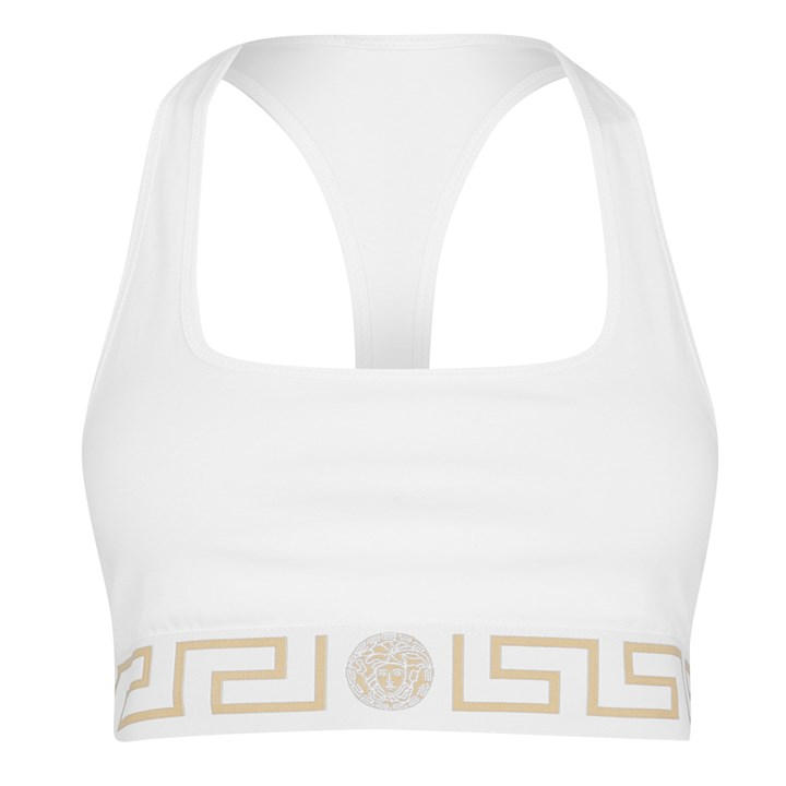 VERSACE ICON | Greca Border Sports Bra | Bras | FRASERS