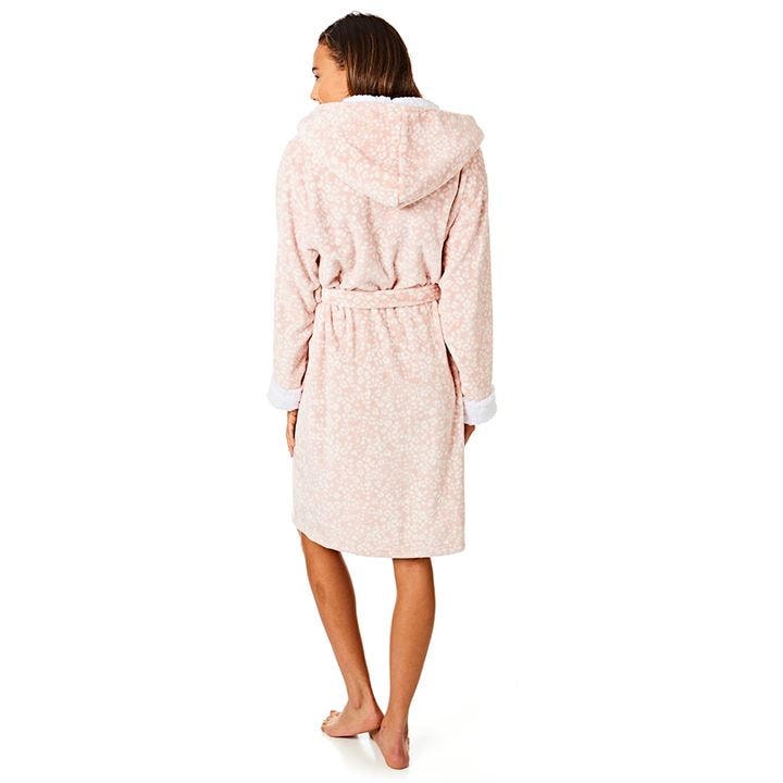 Light and Shade | Animal Print Robe Ladies | Pink/White | FRASERS