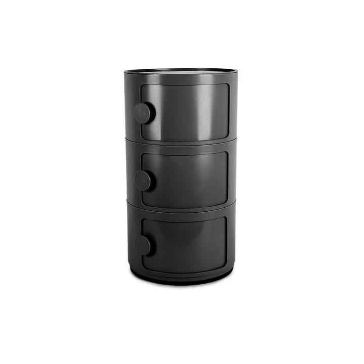 Cottonfy UK | Round Multi-tiered Drawer Storage Unit Organizer | Black ...