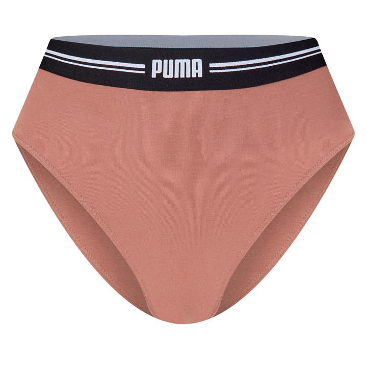 Puma | 2-Pack High Waist Briefs Womens | Mocca Mouse | FRASERS