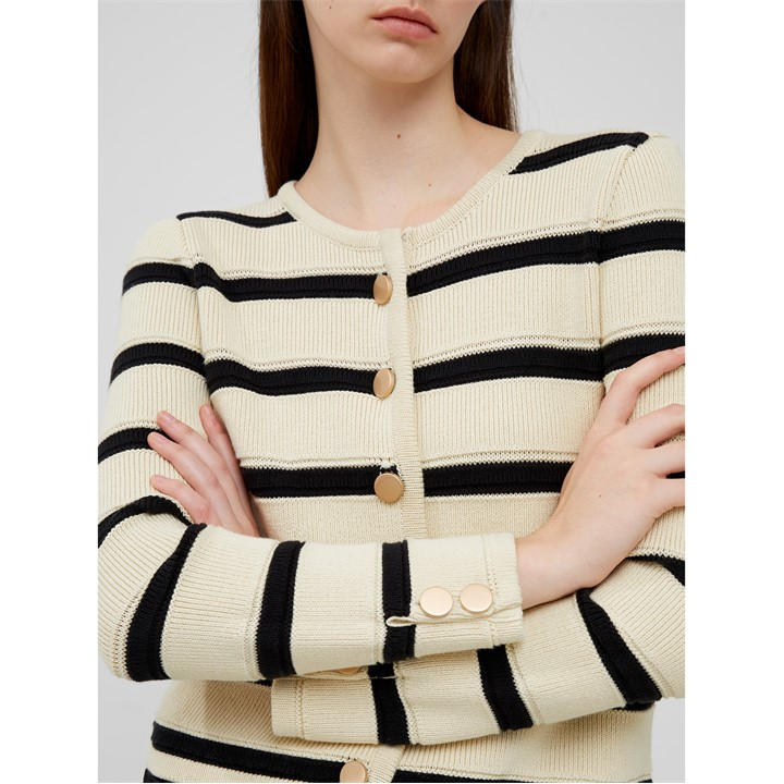 French Connection | Marloe Cardigan | 90-Clsc Crm-Blk | FRASERS