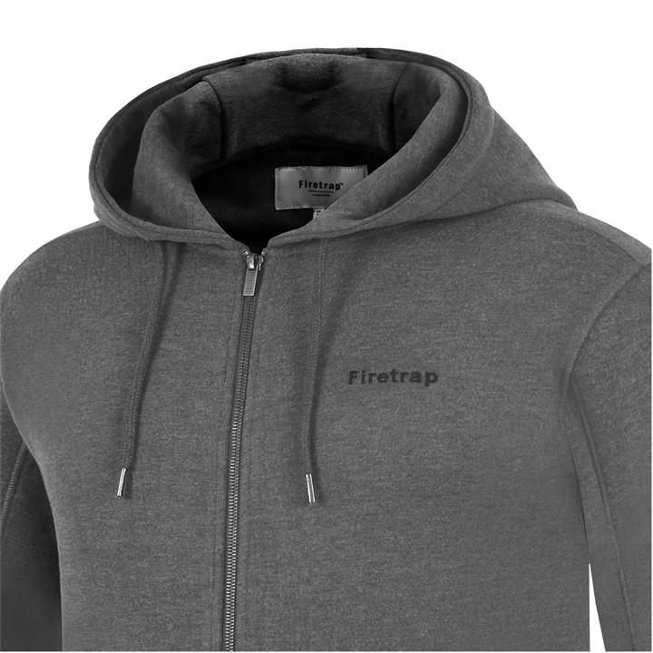 Firetrap | Mens Brunel Full Zip Fleece Hoodie | Zip Hoodies | FRASERS