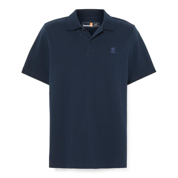 Timberland | WOVEN BADGE POLO WHITE | Short Sleeve Polos | FRASERS