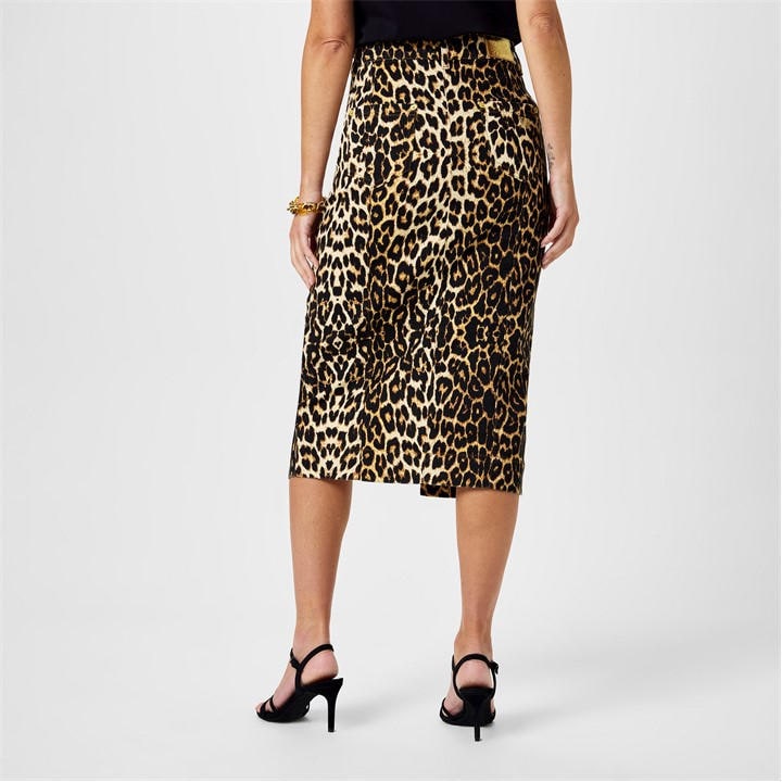 Biba | Biba Denim Midi Skirt | Leopard | FRASERS