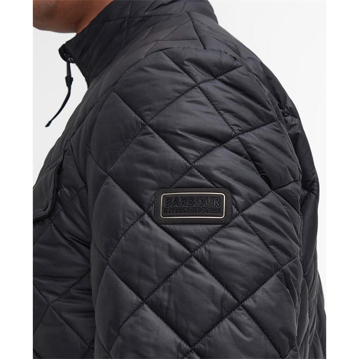 Barbour International | Ariel Box Quilted Jacket | Black Bk11 | FRASERS