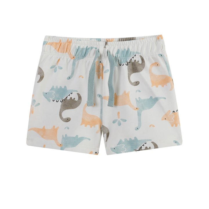 Hello World | Baby Boy Dinosaur Shorty Jog Set | Green/Cream | FRASERS