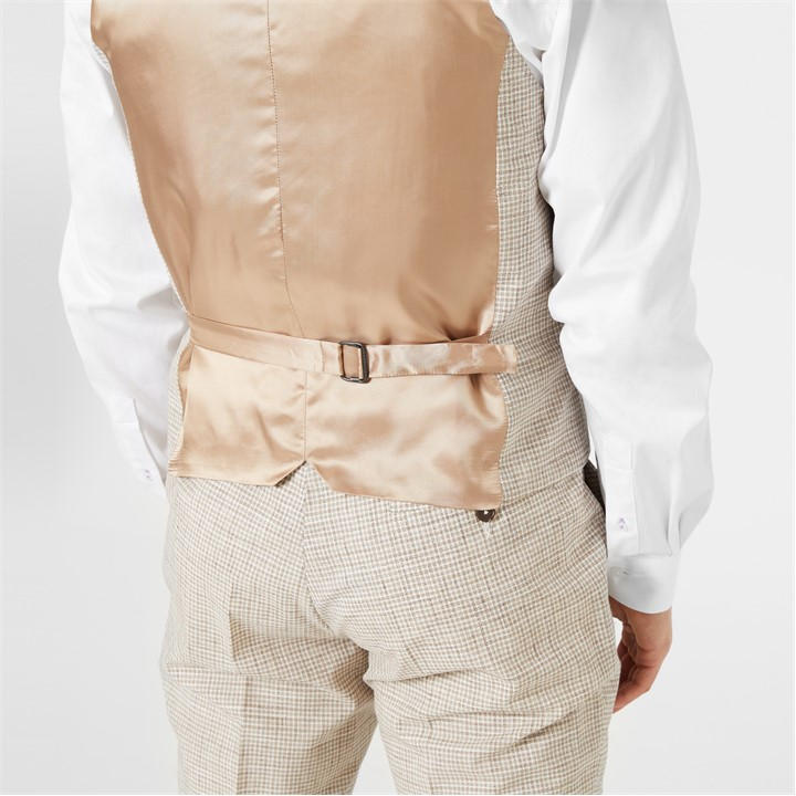 Without Prejudice | Perrin Waistcoat | Oatmeal Check | FRASERS
