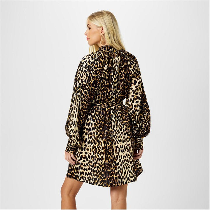 Biba | Biba Balloon Sleeve Dress | Leopard | FRASERS