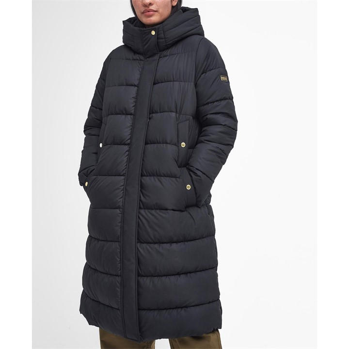 Barbour International | Barron Longline Puffer Jacket | Long Puffer ...