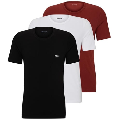 Mens BOSS T-Shirts | Hugo Boss 3 Pack T-Shirts