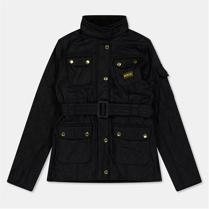 Barbour International | Girls International Polarquilt Jacket | Black ...