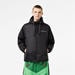 Lacoste | Zipped Hooded Rain Jacket | Black/Black | FRASERS