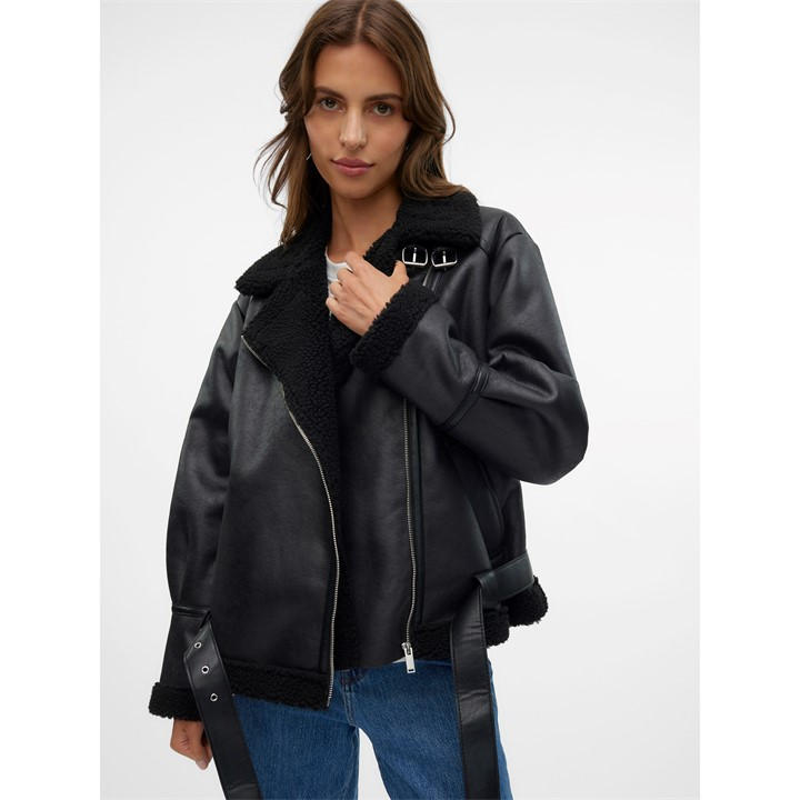 Vero Moda | VM Joanna Aviator Jacket | Black | FRASERS