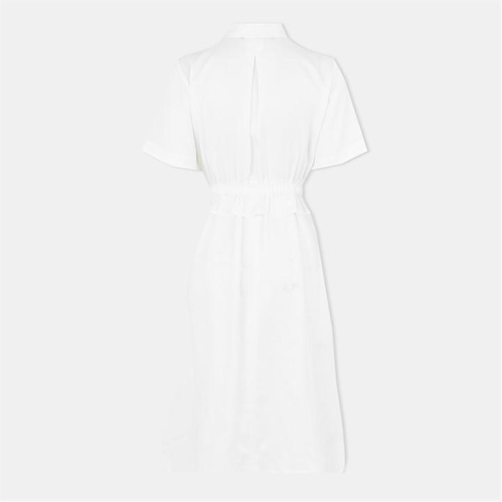 French Connection | Arielle Shirt Dress | 10-Linen White | FRASERS