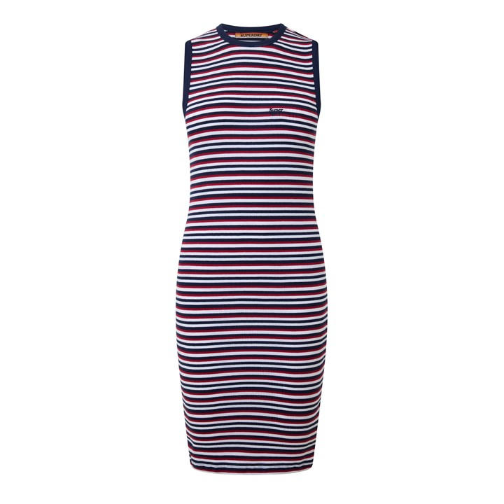 Superdry | Rib Bodycon Midi Dress | Richest Navy | FRASERS