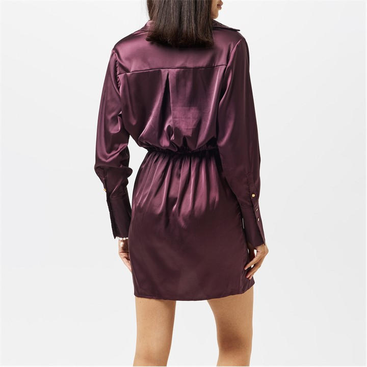 AX Paris | Satin Wrap Shirt Dress | Wrap Dresses | FRASERS