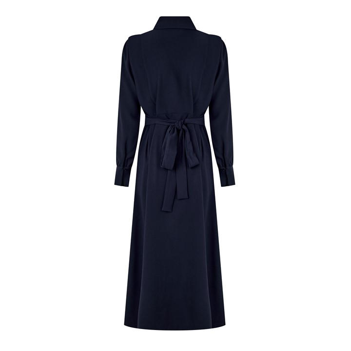 French Connection | Brina Crepe Button Down Maxi Dress | Marine | FRASERS