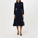 French Connection | Brina Crepe Button Down Maxi Dress | Marine | FRASERS