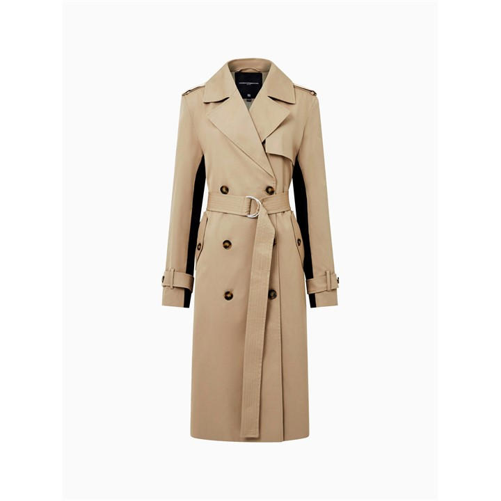 French Connection | Coco Twill Trench Coat | Autumn Camel | FRASERS