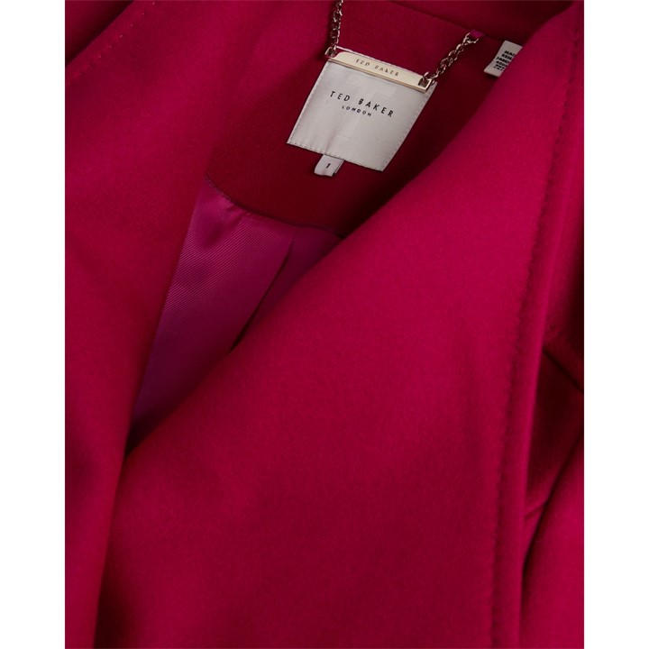 Ted Baker | Rytaa Wrap Coat | Deep-Pink | FRASERS