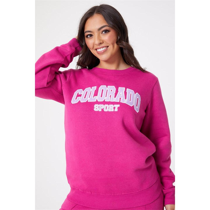 Be You | Colorado Slogan Sweat Set | Pink | FRASERS
