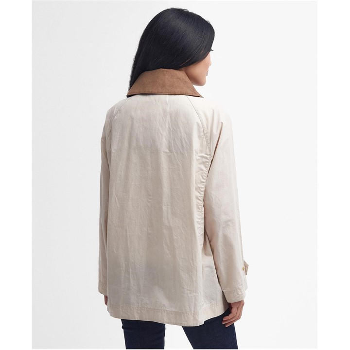 Barbour | Hutton Oversized Showerproof Jacket | Oatmeal | FRASERS