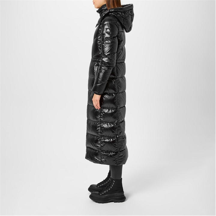MOOSE KNUCKLES | Belle Cote Shiny Shell Down Coat | Black 292 | FRASERS