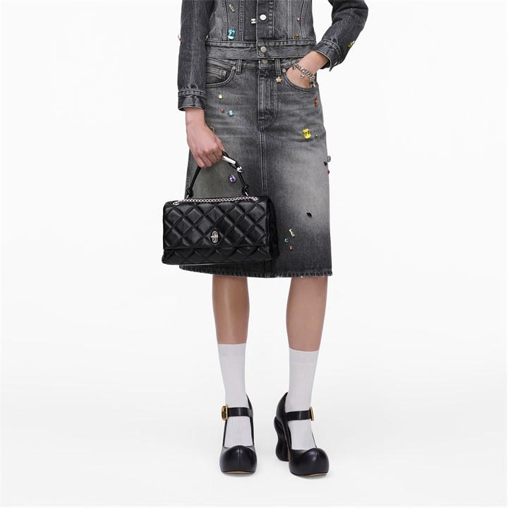 Marc Jacobs | Quilted Dual Convertible Shoulder Bag | Black | FRASERS