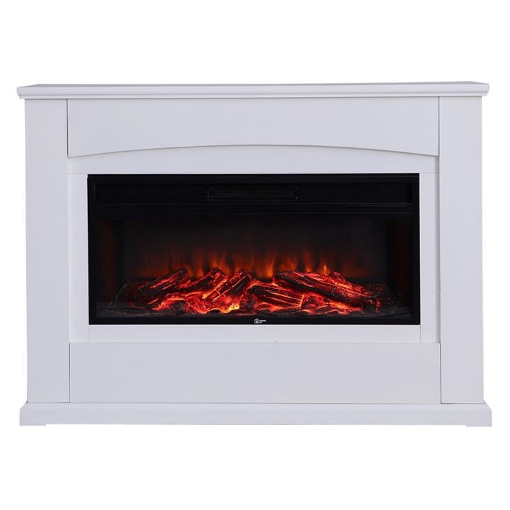 Cottonfy UK | Rectangle Traditional Electric Fireplace | White | FRASERS
