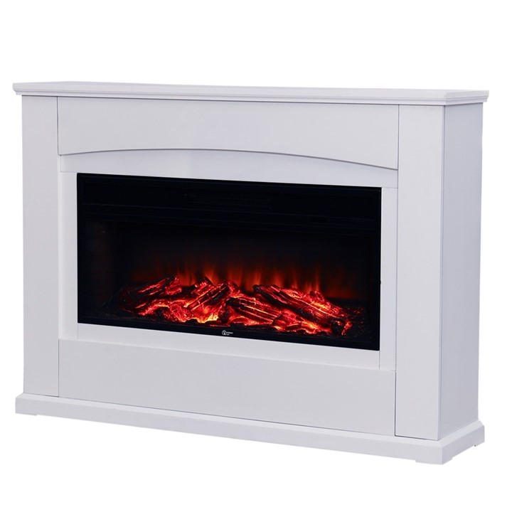 Cottonfy UK | Rectangle Traditional Electric Fireplace | White | FRASERS