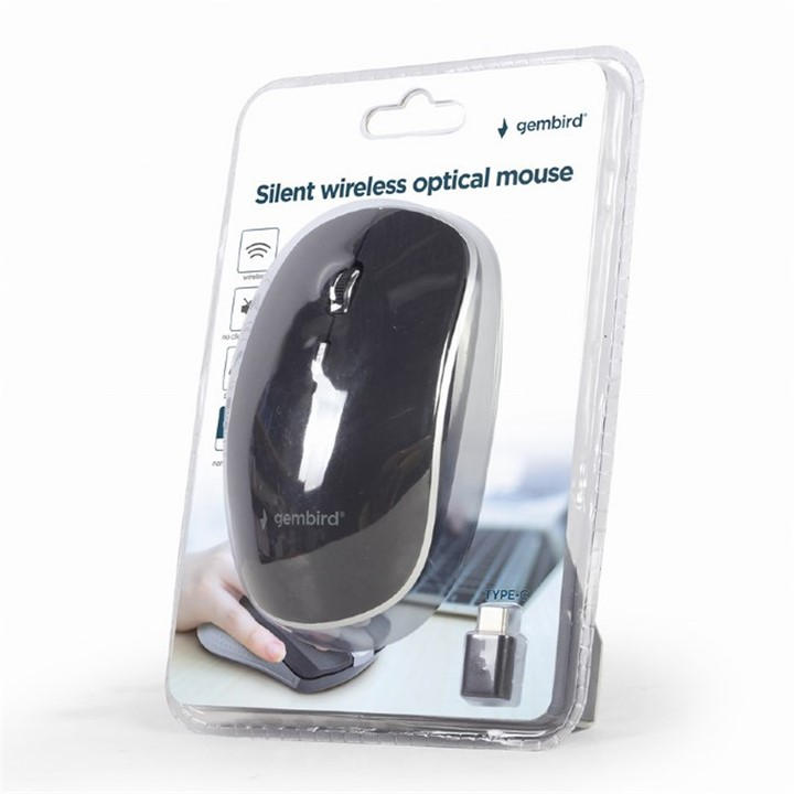 Gembird | Gembird Type-C Wireless Optical PC Computer Mouse | Black ...
