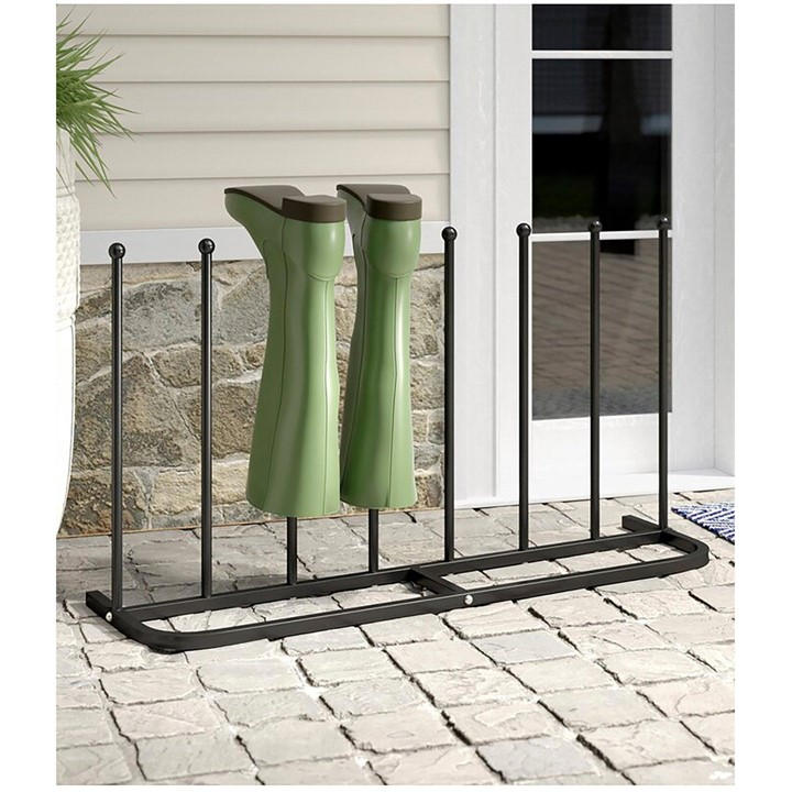 Studio | 4 Pair Black Boot Shoe Welly Stand Storage | Black | House of ...