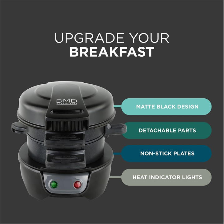 DMD Collective | Breakfast Muffin Maker | Black | FRASERS