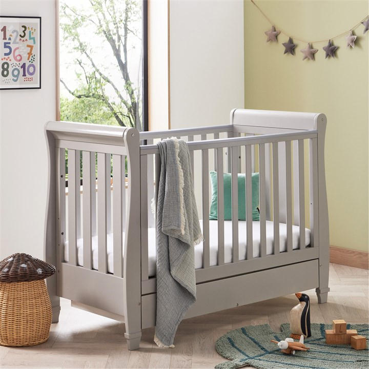 Babymore | Eva Drop Side Cot Bed Grey | Grey | FRASERS