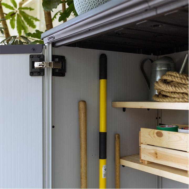 Keter | Premier Tall Outdoor Storage Unit | Grey | House of Fraser