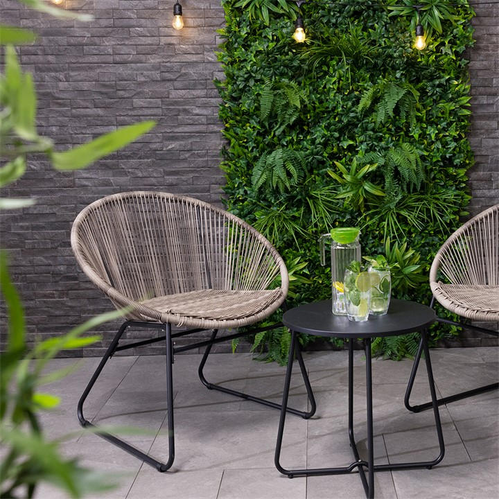 Charles Bentley | Zanzibar Tea for Two Bistro Set - Grey | Grey | FRASERS