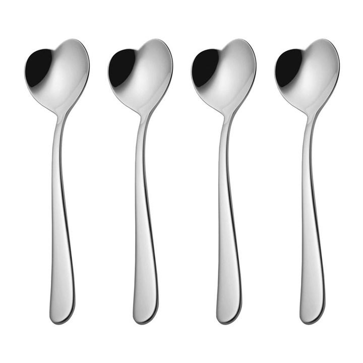 Alessi | Big Love Teaspoons - Set of 4 | Silver | House of Fraser