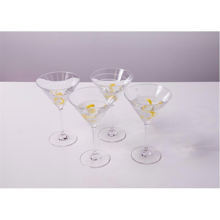 Mikasa | Mikasa Cheers Set Of 4 Martini Glasses | Clear | FRASERS