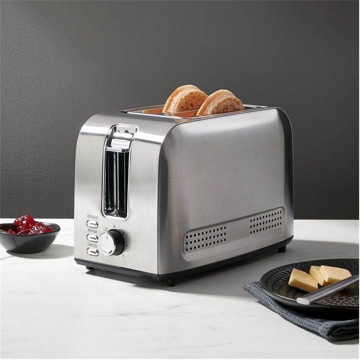 EGL | Stainless Steel 2 Slice Toaster | Silver | FRASERS