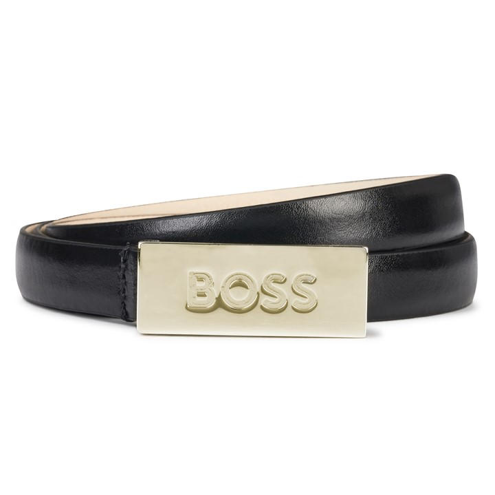 Boss | Logo Plaque Belt | Leather Belt | FRASERS