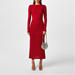RABANNE | Crystal Embellished Maxi Dress | Scarlet Red | FRASERS