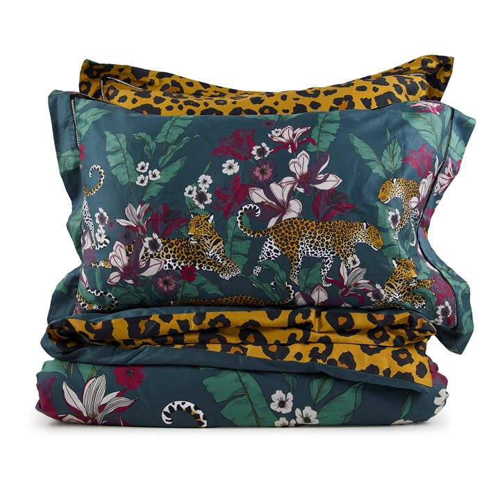 Biba | Biba Jungle leopard Reversible Duvet and Pillowcase Set ...